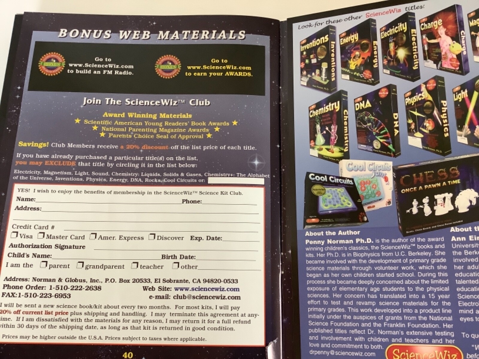 ScienceWiz Electricity & Inventions Kit w/Book by Penny Norman - Ages 8 ...