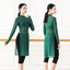 Women Long Thin Slim Dance Top Split Ballet Dancewear Costume Ballroom ...