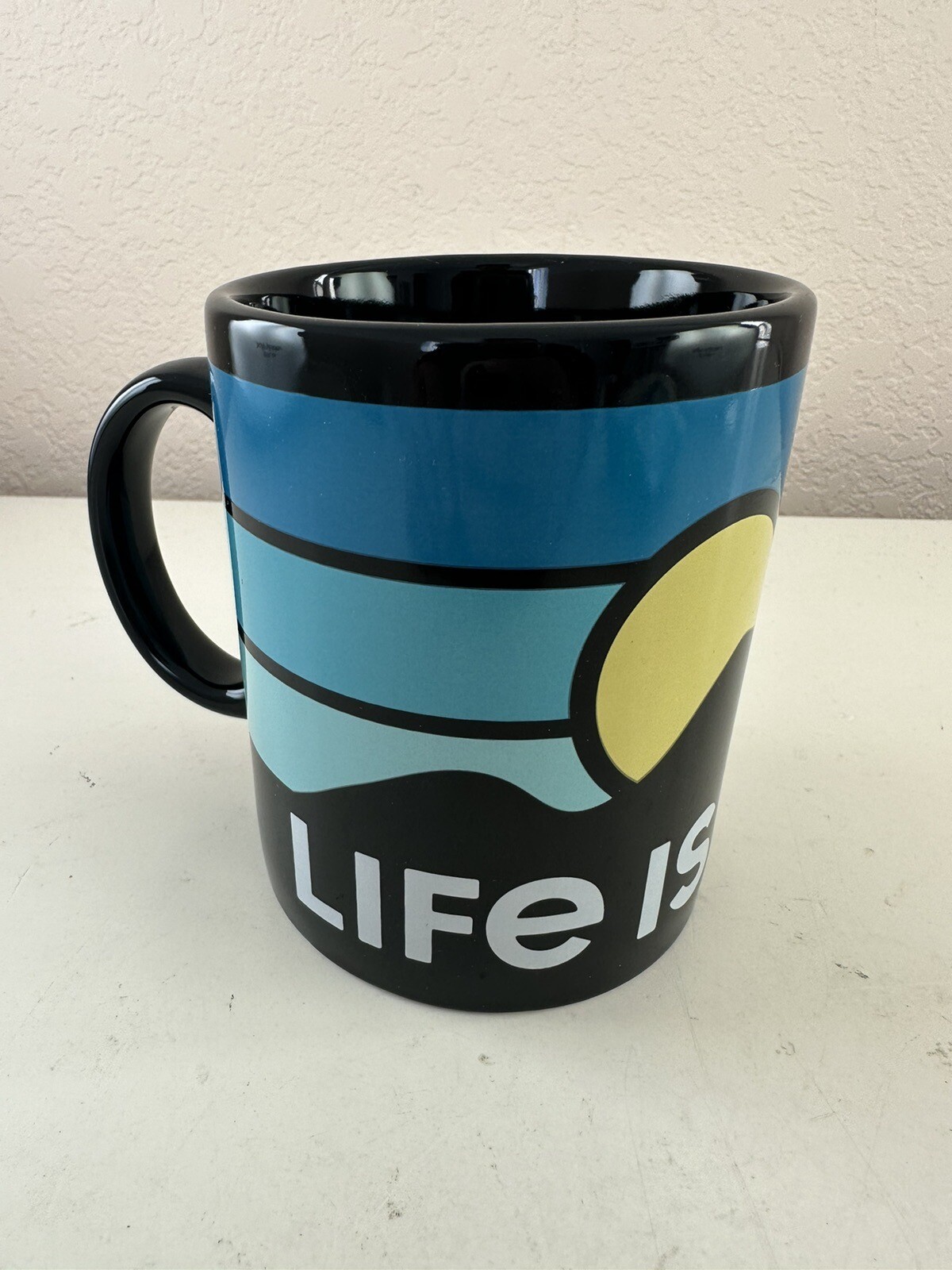 Life is Good Coffee Cup Hot Chocolate Tea Drink Stoneware Mug 16 oz ...