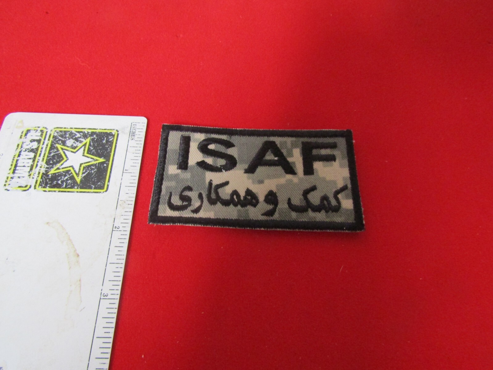 MILITARY PATCH THEATER MADE SEW ON AFGHANISTAN ISAF DIGITAL ACU | eBay