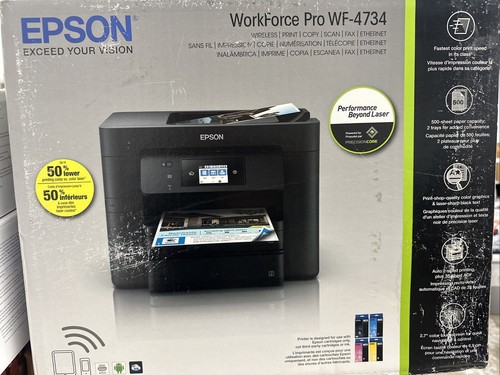 Epson WorkForce Pro WF-4734 Printer Multifunction Wireless Inkjet (Like ...