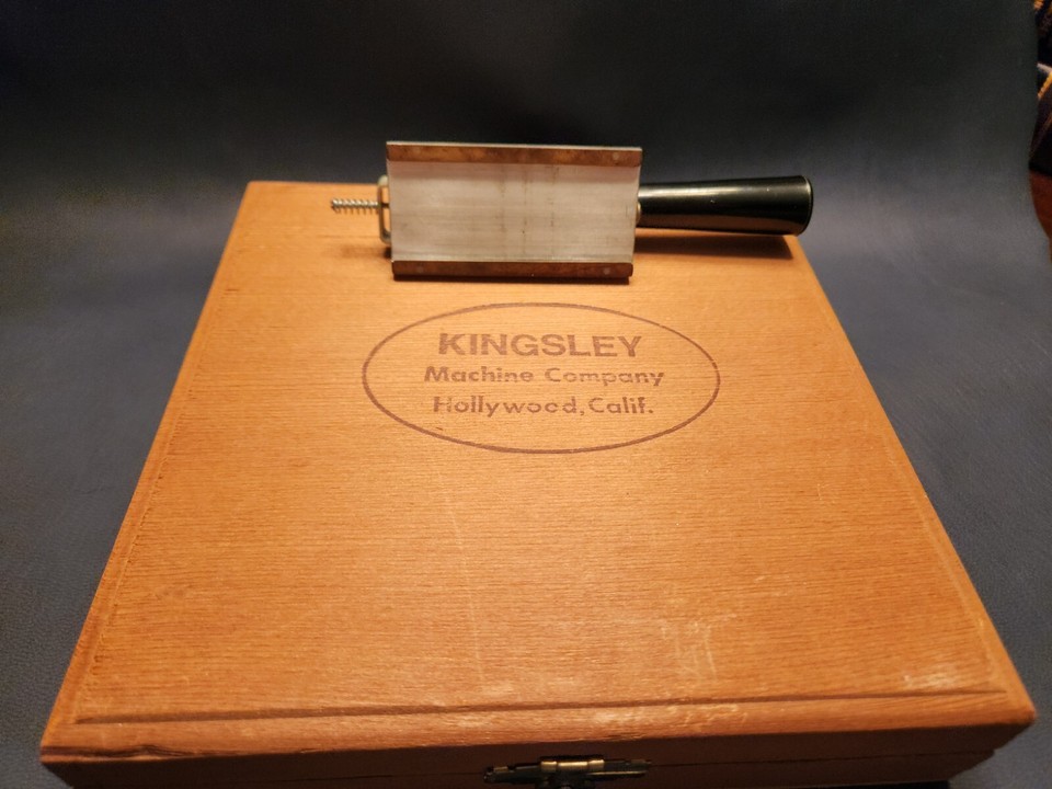 Kingsley Monogram Caps Leather Embossing Hot Foil Stamp with Box and ...