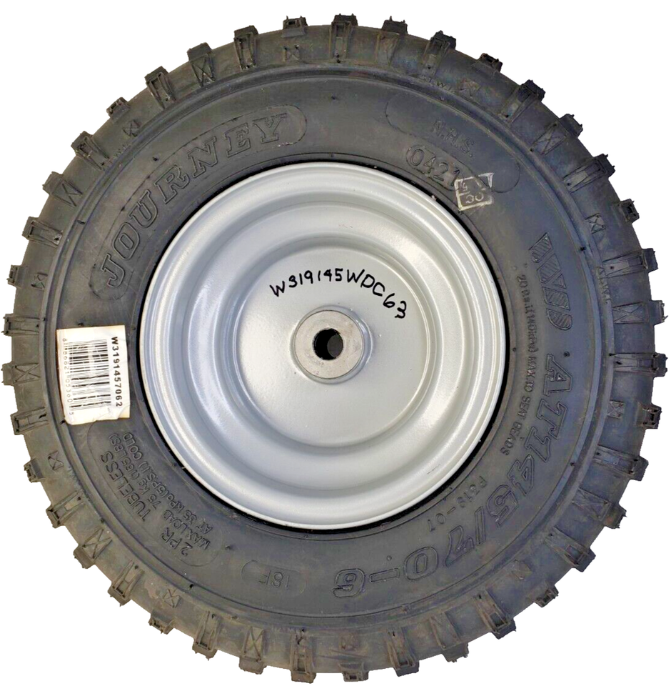 145/70-6 TIRE RIM WHEEL Assembly for Go Karts Fun Cart Yard Trailer ...