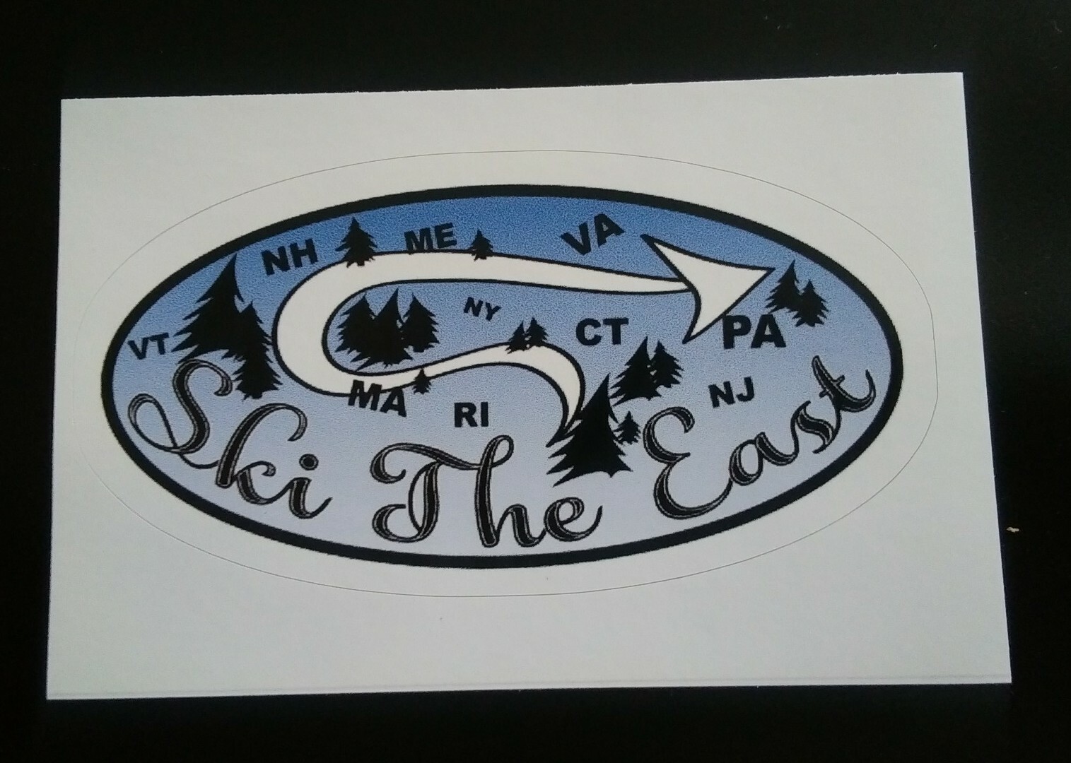 Ski The East Sticker (2"×3.75") | eBay