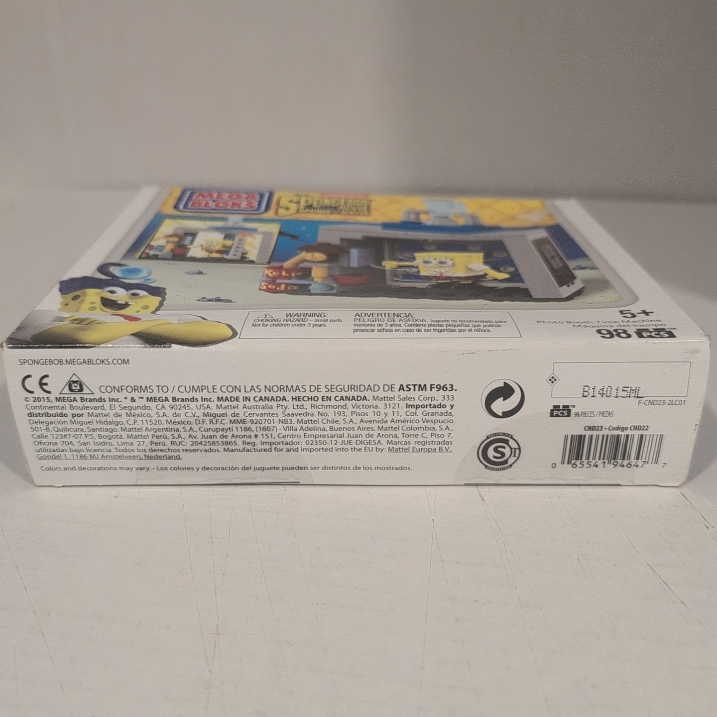 Mega Bloks Photo Booth Time Machine Spongebob Movie sponge out of Water ...