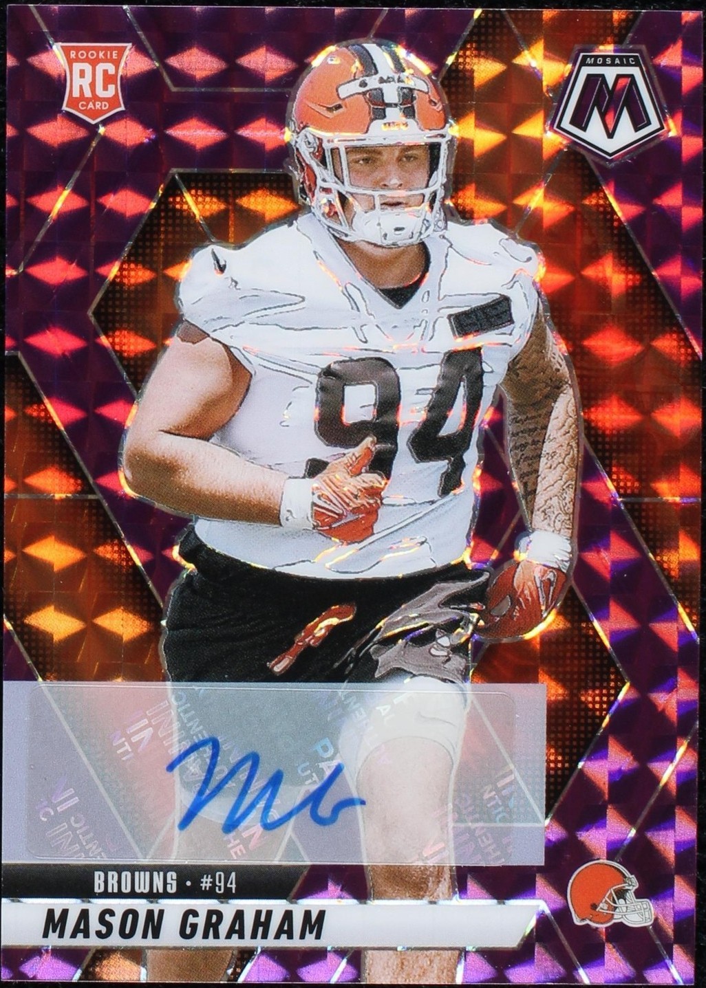 2025 Panini Mosaic - Rookies Mason Graham #311 Purple Mosaic Prizm ...