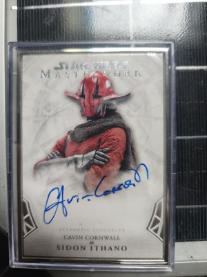 2018 Topps Star Wars Masterwork 2/5 autograph Cavin Cornwall as Sidon ...