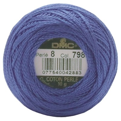 10 Pack DMC Pearl Cotton Ball Size 8 87yd-Dark Delft Blue 116 8-798 | eBay