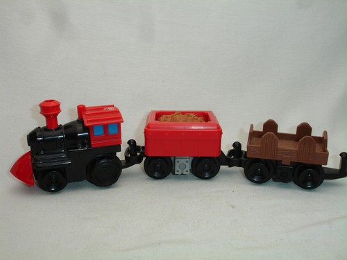 Fisher Price GeoTrax Push Railway Train Set Transport 3pc | eBay