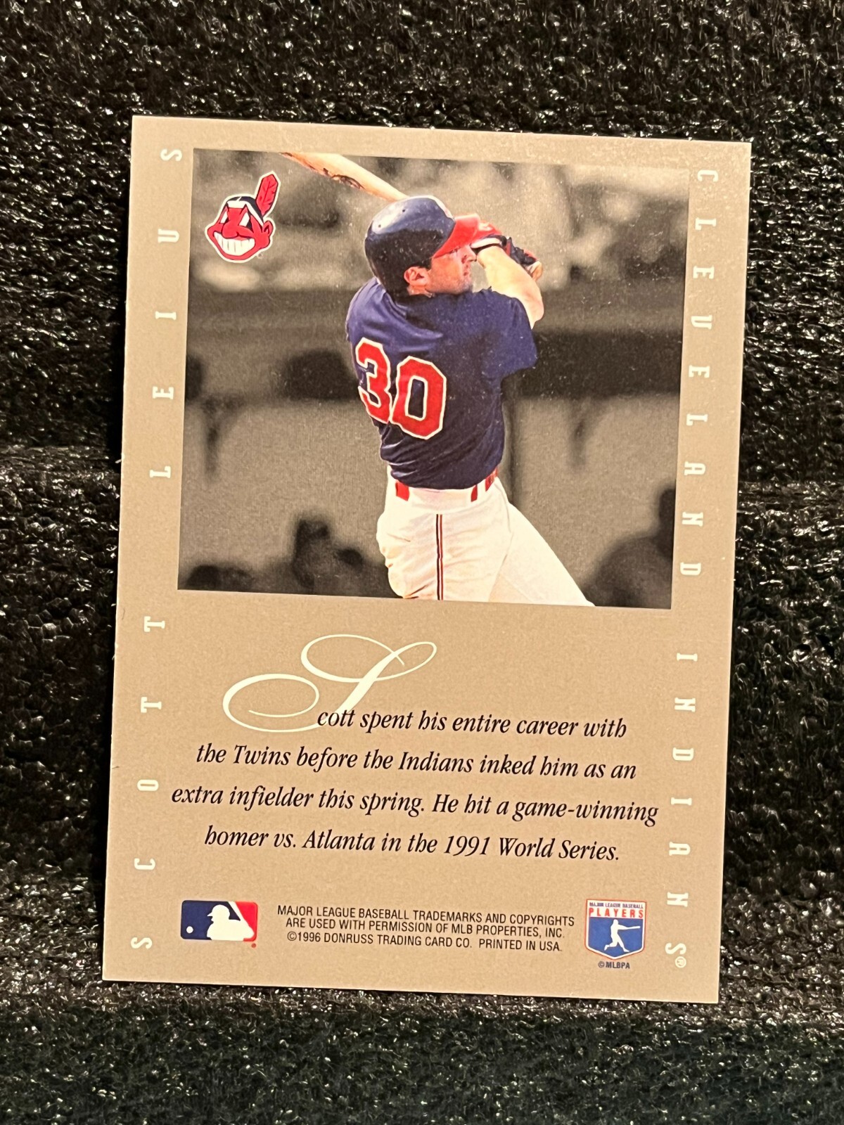 1996 Leaf Signature Series Signatures Update Scott Leius Autograph | eBay