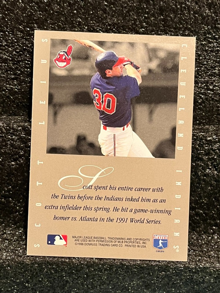 1996 Leaf Signature Series Signatures Update Scott Leius Autograph | eBay