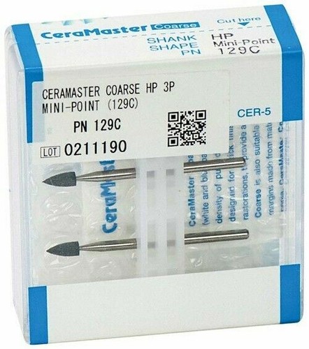 3pc Dental AbrasivesPolisher CeraMaster COARSE Shank HP MINI POINT ...