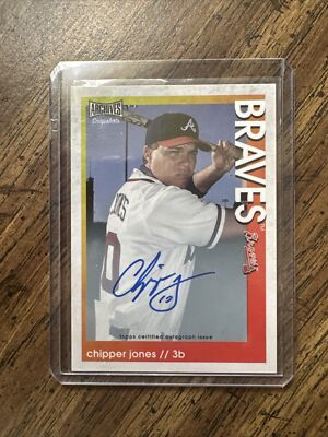 2022 Topps Archives Snapshots - #21 Chipper Jones Auto Atlanta Braves ...