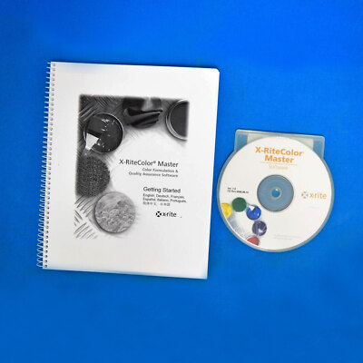 X-Rite X-RiteColor Master Software Version 7.5 w/Manual Excellent ...