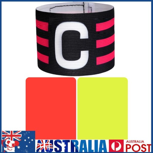 Soccer Elastic Captain Arm Band with Referee Cards Durable Sports ...