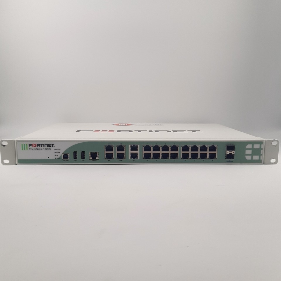 Fortinet FORTIGATE-100D FG-100D Firewall Appliance 16 Port Network ...