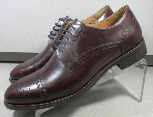 151493 MS50 LEWIS MEN'S SHOES SIZE 9 M BURGUNDY LEATHER LACE UP ...