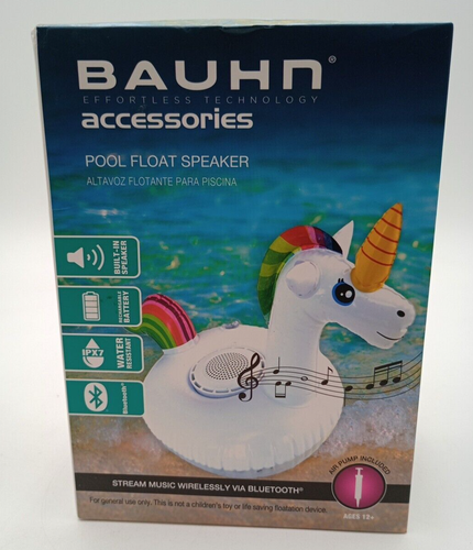 Bauhn Bluetooth Inflatable Pool Float Speaker Unicorn New In Box Sealed ...