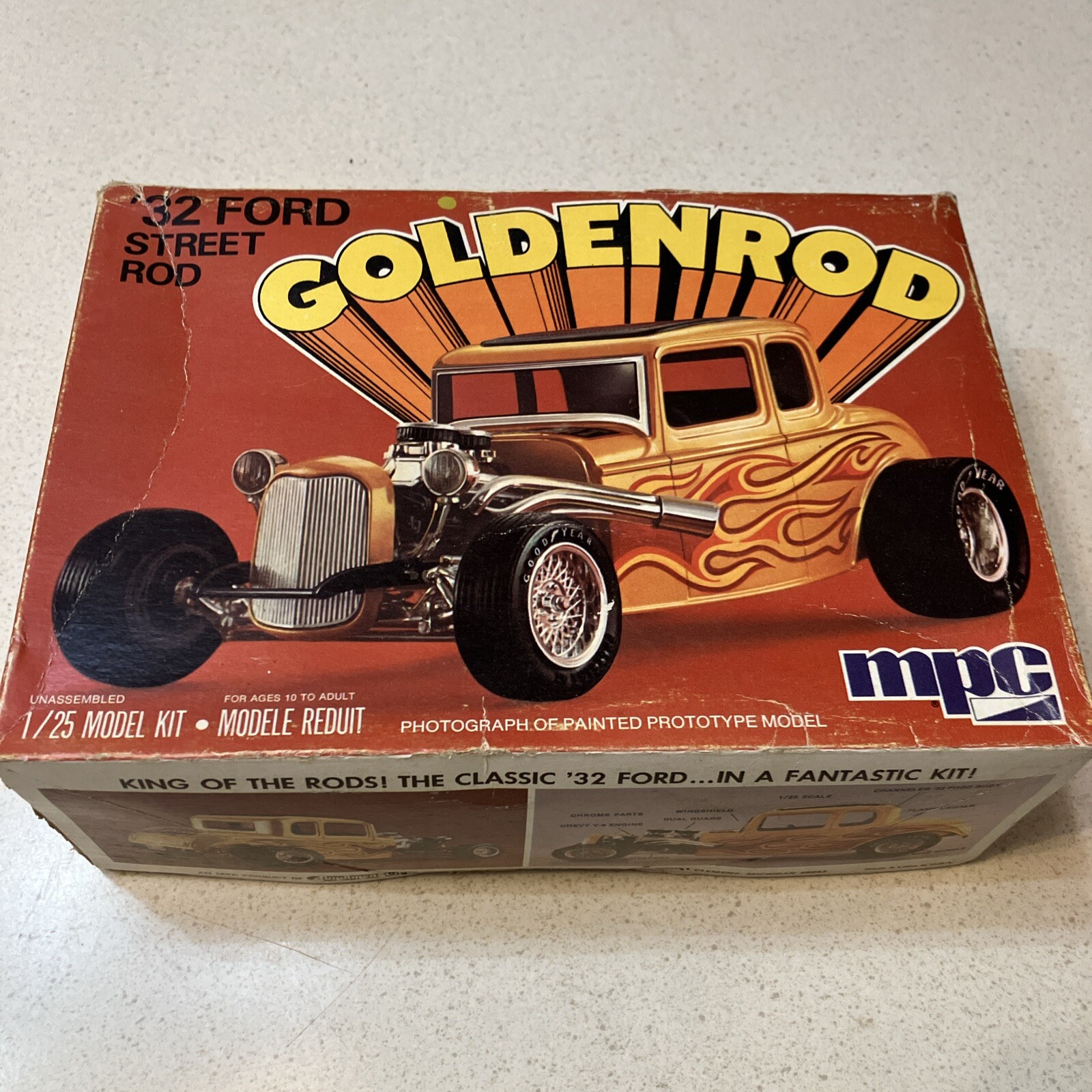 Cool MPC ‘32 Ford Golden Rod Street Rod 1 /25 Scale Customizing Kit 1 ...
