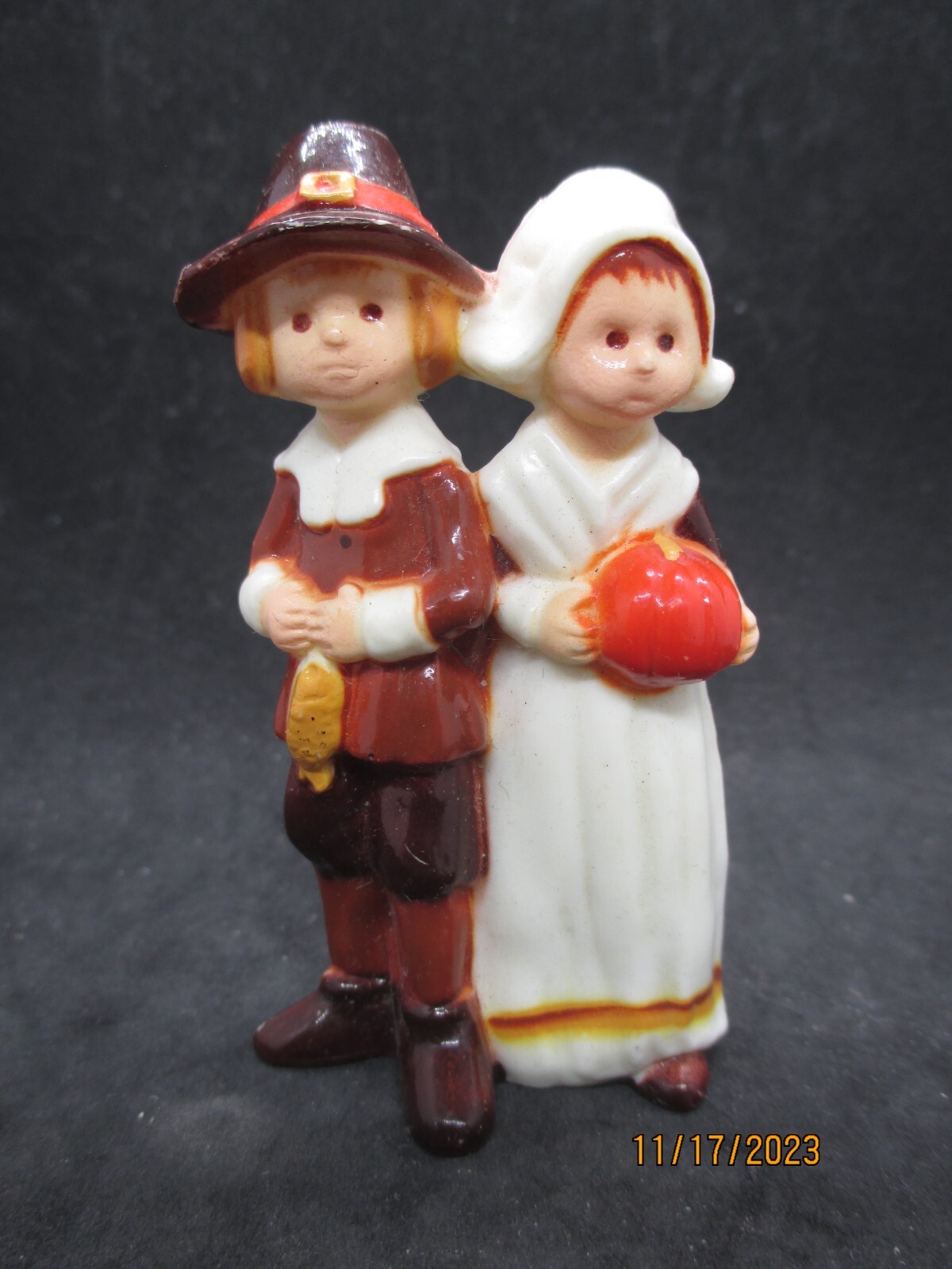 1974 Hallmark Merry Miniature Pilgrim Couple 3" Plastic | eBay