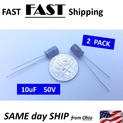 50V 10uF capacitor small - 10 micro farad - 50 volt | eBay