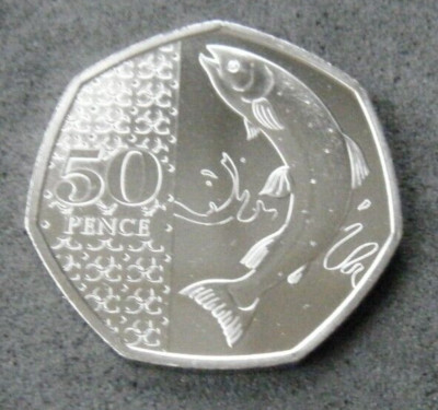 2024 Atlantic Salmon BU 50p Coin Brilliant Uncirculated - In Stock ...