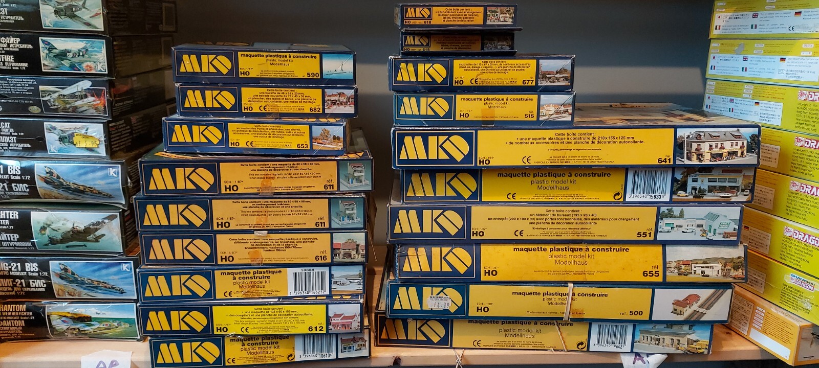 vintage 80s collection MKD model train HO building kits RARE maquette ...