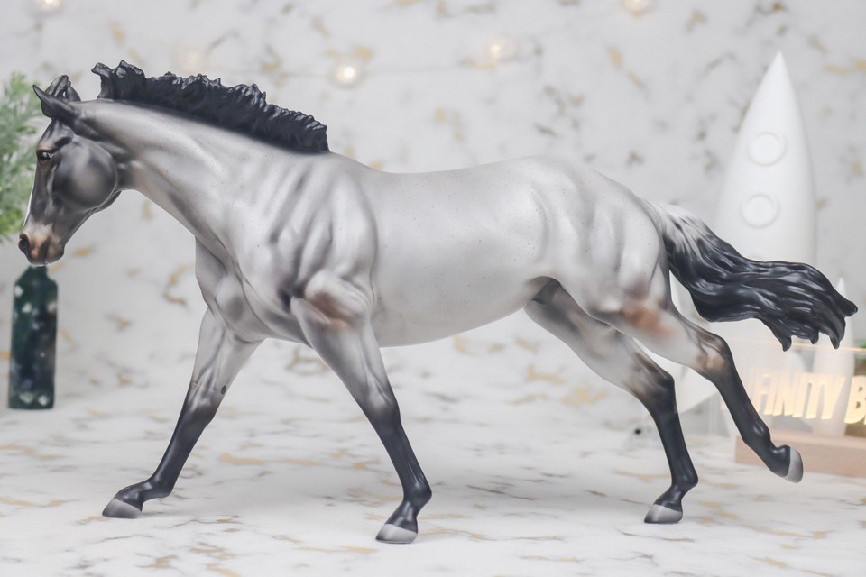 Peter Stone Horse Remington Blue Thunder Blue Roan gelding matte QH ...