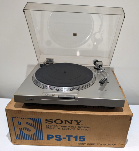 Sony PS-T15 Turntable Direct Drive Vinyl Record Player Vintage Hifi ...