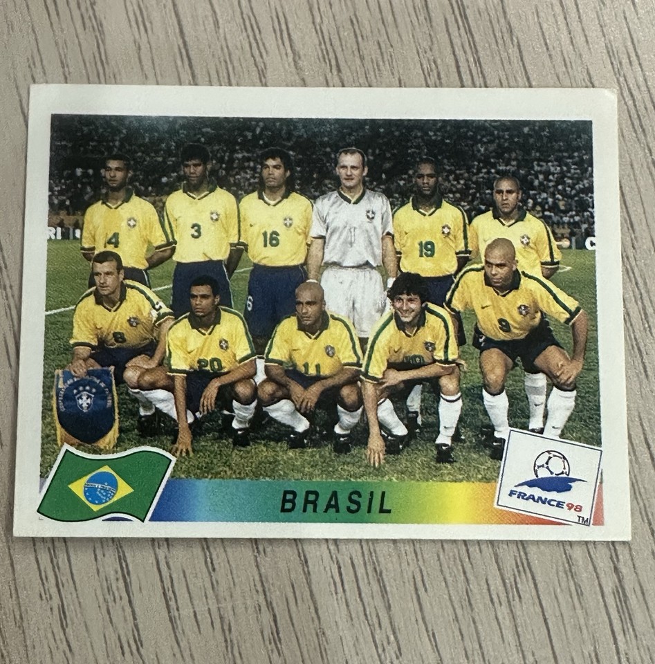 Panini Brazil Team Sticker No. 14 World Cup 1998 - Brasil | eBay