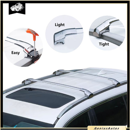 Cross Bars Roof Rail Racks Chrome Fits For Hyundai Grand Santa Fe XL ...