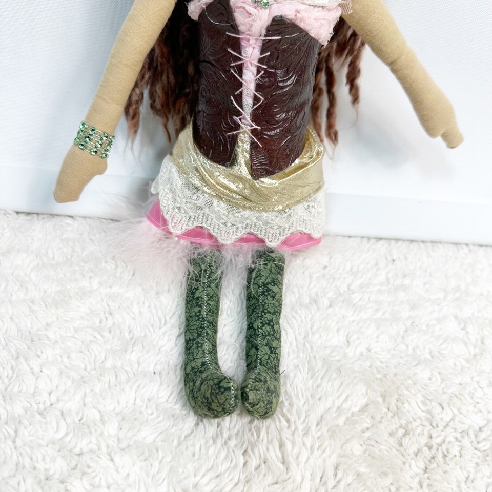 Handmade Ragdoll Modern Boho Fairy Medieval Princess Lovey Shelf Sitter ...