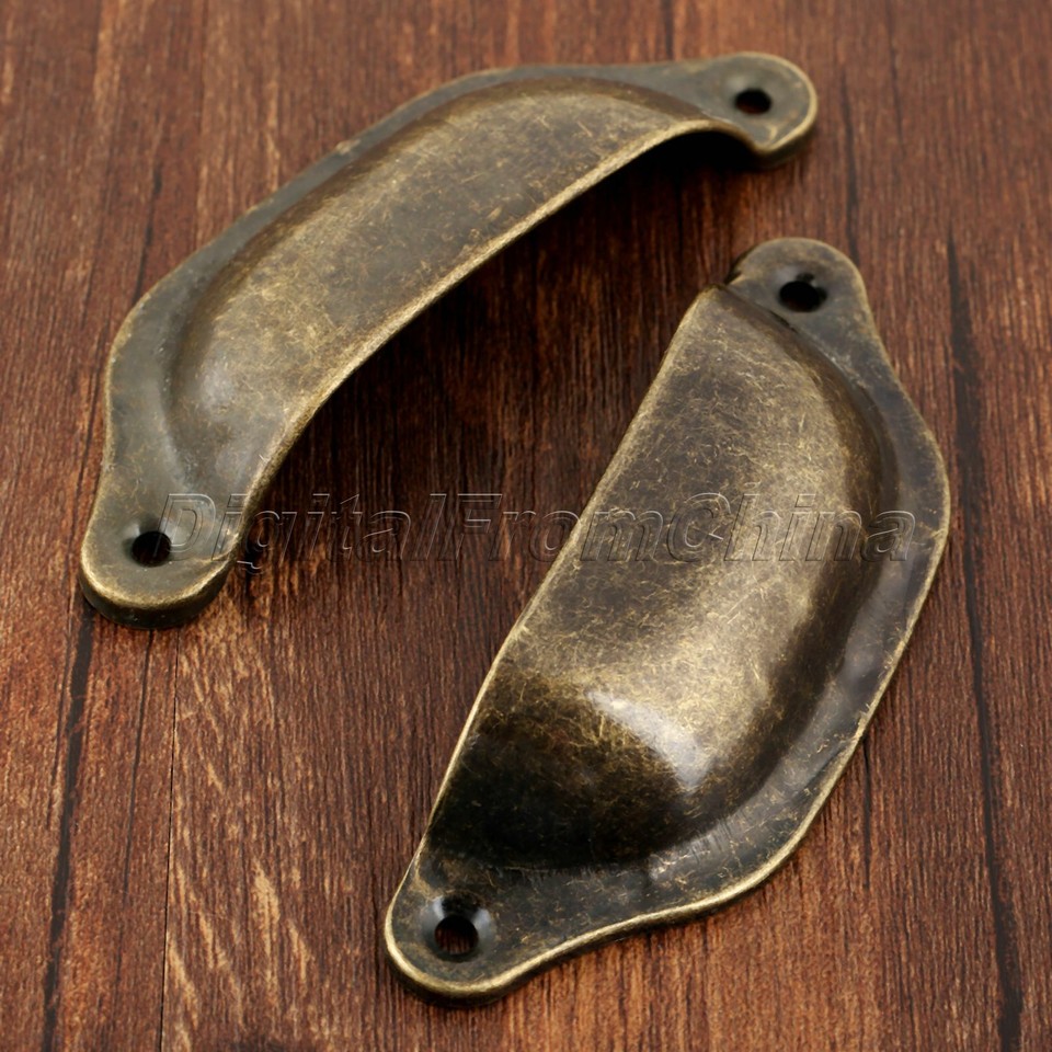 Vintage Kitchen Furniture Cupboard Cabinet Handles Cup Drawer Door Pull ...