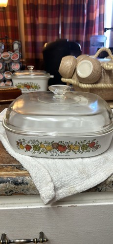 RARE VINT CORNING WARE SPICE OF LIFE Le ROMARIN A-10-B CASSEROLE | eBay