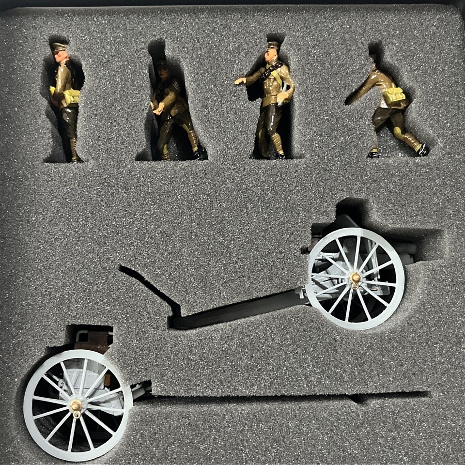 Britains 8912 WW1 Premier 4.5 Inch Howitzer Limber 4 Man Khaki ...