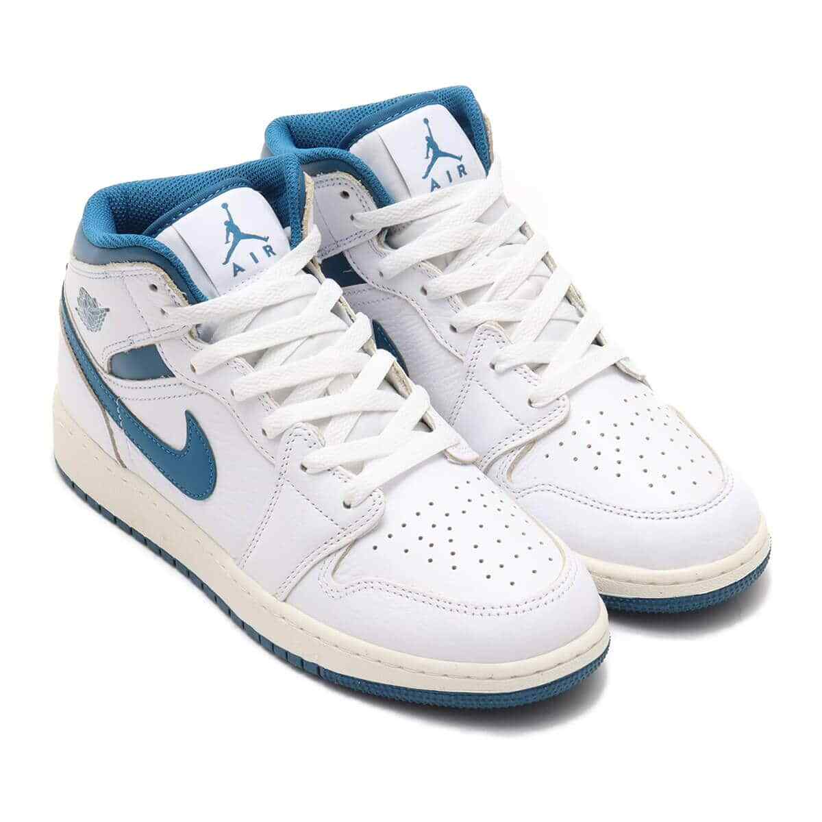 FN7432-141 Nike GS Air Jordan 1 Mid SE White Sail Industrial FN7432-141 Nike GS Air Jordan 1 Mid SE White Sail Industrial