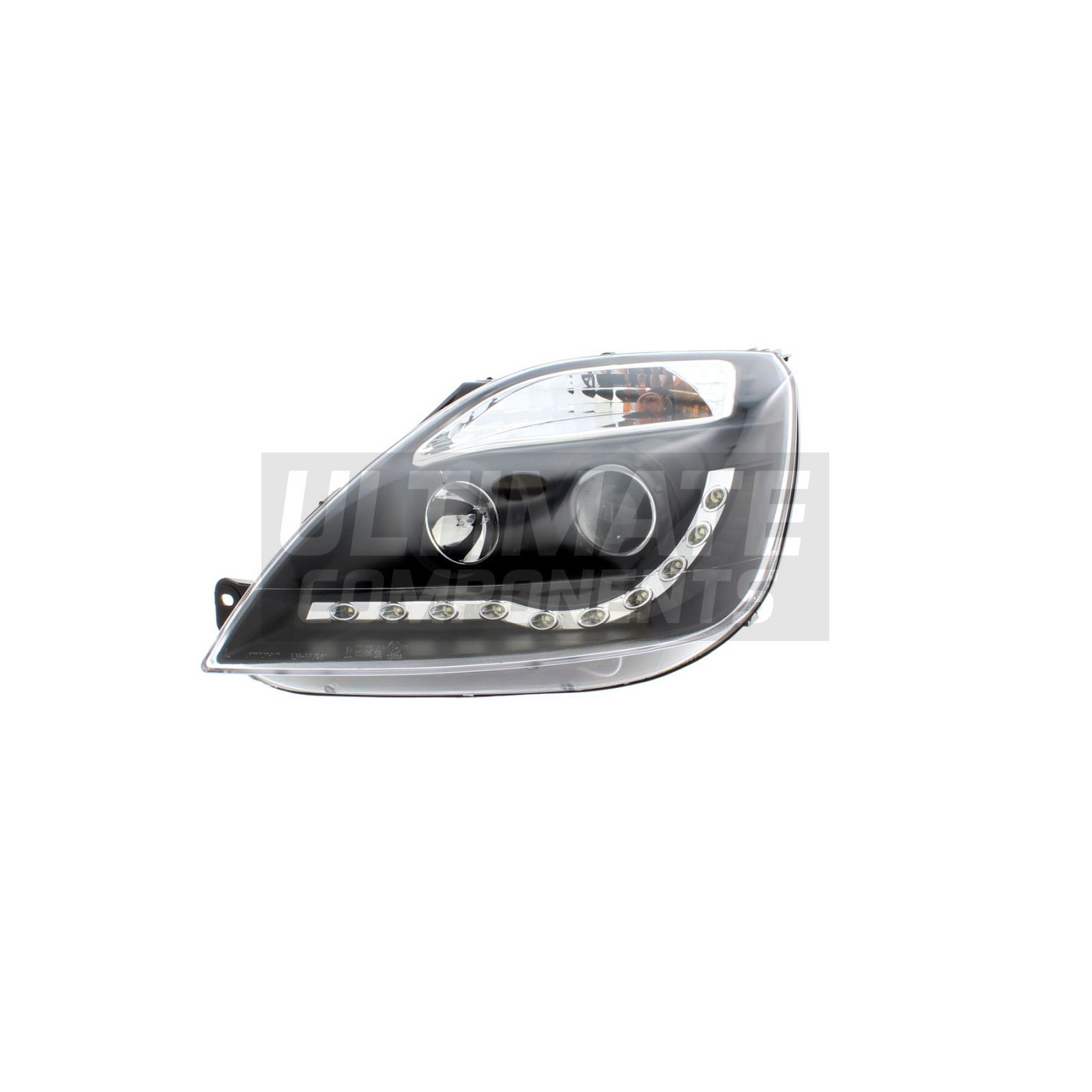 Ford Fiesta Mk6 2002-2008 ST150 Projector LED DRL R8 Devil Eye ...