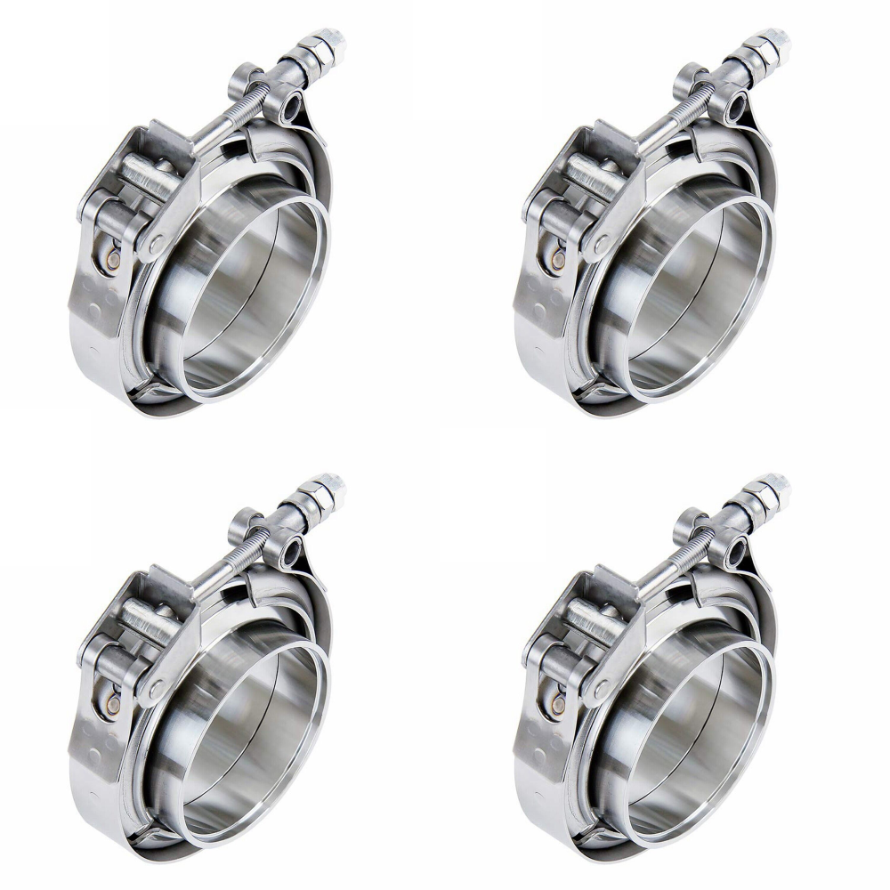 4PCS 3 Inch Steel V-Band Bolt Clamp Kit Male/Female for Turbo V-band | eBay