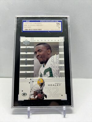 2000 UD Graded #96 Rondell Mealey Rookie Football Card RC SGC 9 96 MINT ...