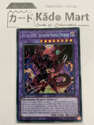 Destiny HERO - Destroyer Phoenix Enforcer LCGX-EN004 Secret Rare 1st ...