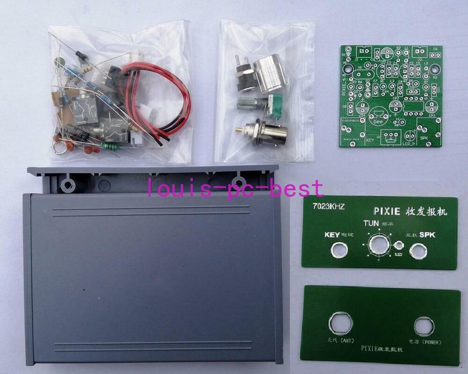 S-PIXIE CW QRP Shortwave HF Radio Transceiver 7.023Mhz 7023KHZ DIY KITS ...