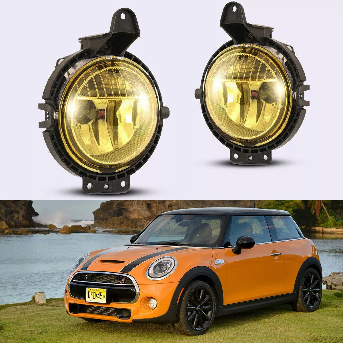 Mini Cooper Yellow Fog Lights | Shelly Lighting
