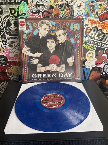 GREEN DAY Greatest Hits 2LP VG++ BLUE VINYL W/HYPE STICKER | eBay