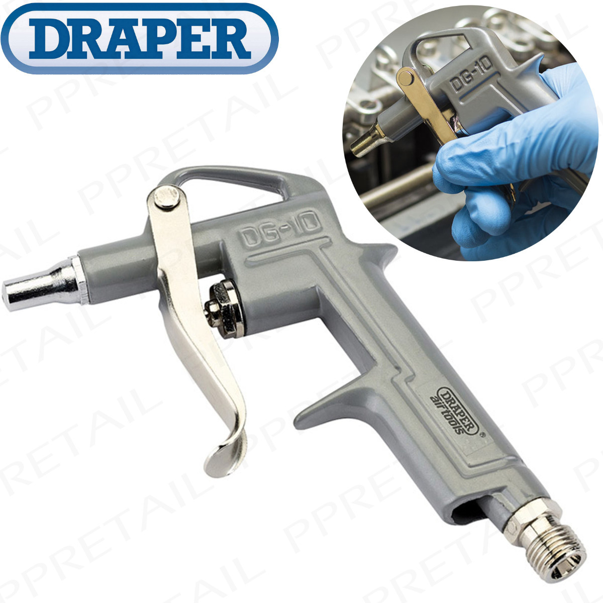 Draper COMPRESSED AIR BLOW GUNS Long Reach/Nozzle/Hand Dust/Water ...