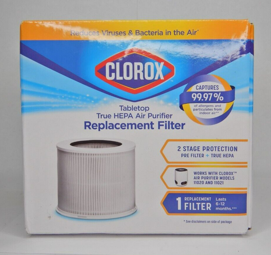 Clorox Tabletop True HEPA Air Purifier Replacement Filter 12020 Fits ...