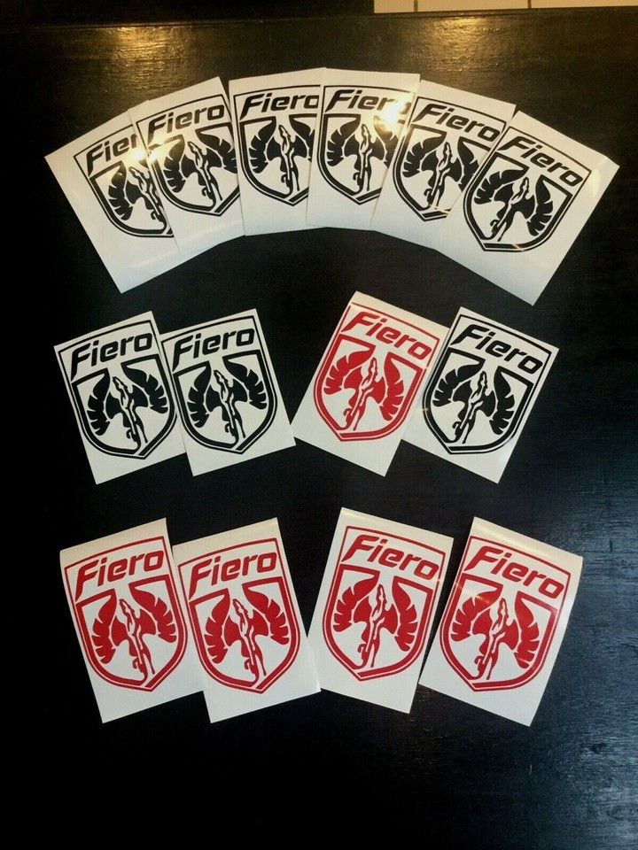 Pontiac Fiero & Fiero GT Emblem x2 Decals | eBay