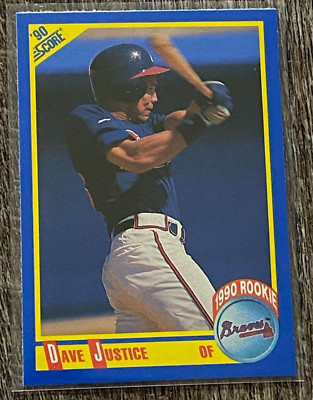 1990 Score Baseball Dave Justice #650 Atlanta Braves 1990 Rookie | eBay