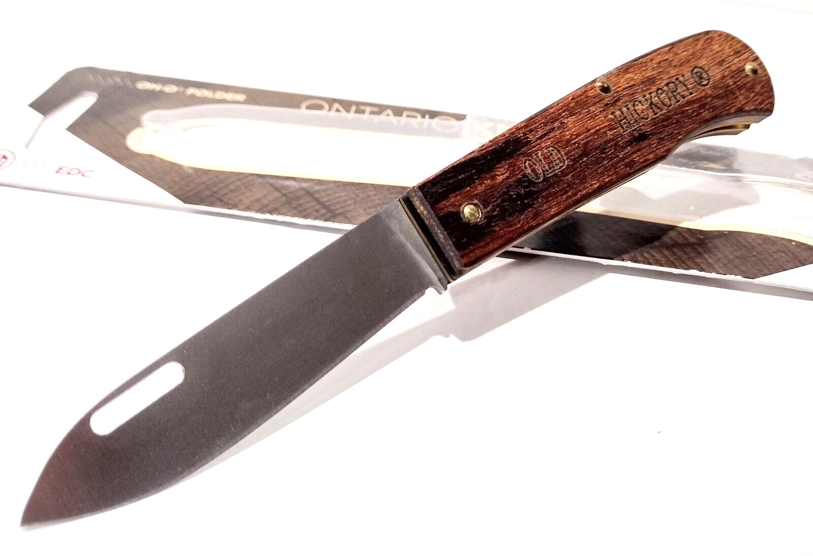 Ontario Knife Company OKC Old Hickory Hardwood OH-O Folder Folding ...