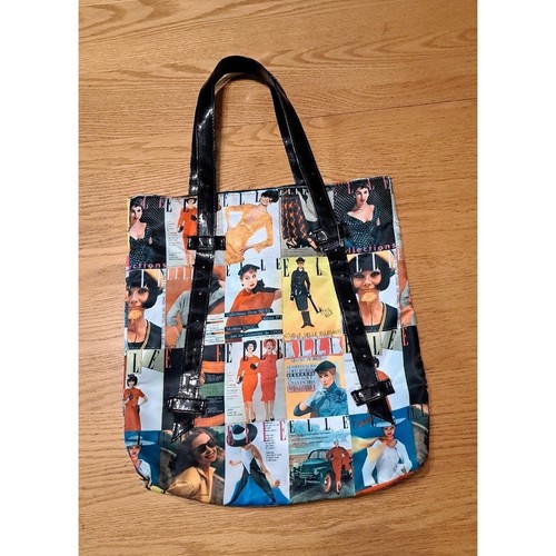 Vintage Elle Magazine Covers Tote 17x16 bag purse | eBay
