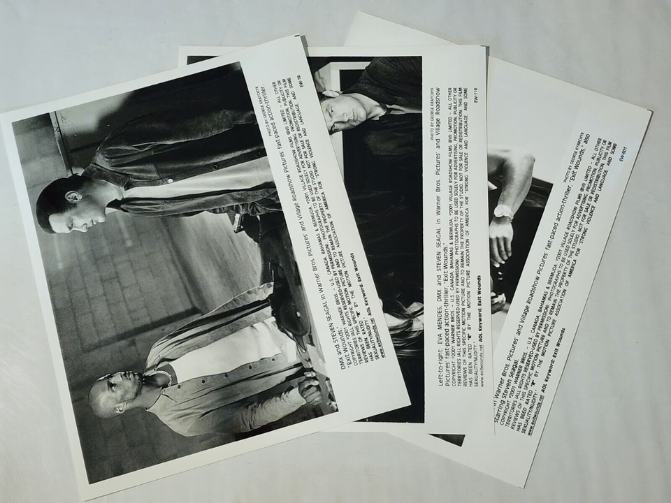 EXIT WOUNDS MOVIE PRESS KIT W/ PHOTOS DMX STEVEN SEAGAL 2001 WARNER ...
